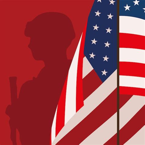 Premium Vector Flag Usa Veterans Day
