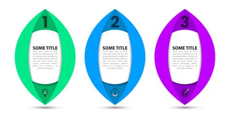 Infographic Template 3 Circles In A Row Royalty Free Vector