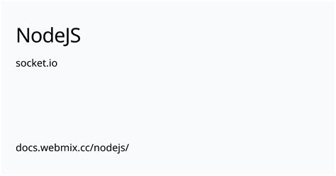 Nodejs