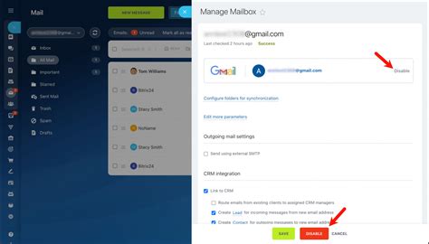 Mailbox Settings Configure Contacts Signature Blacklist