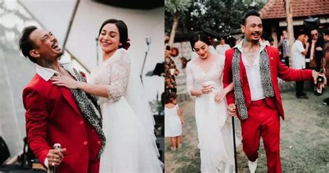 10 Momen resepsi pernikahan Nora Alexandra & Jerinx SID