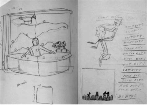 Original Drawings That Joel Hodgson Used To Pitch Mst3k