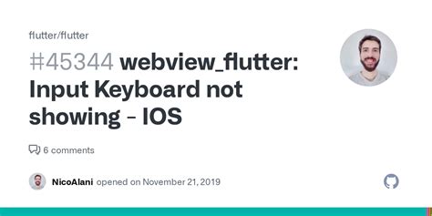 Webview Flutter Input Keyboard Not Showing Ios Issue Flutter Flutter Github