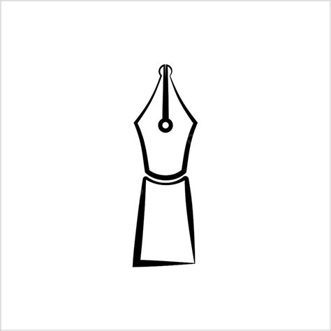 Pen Nib Vector Hd Images Ink Pen Nib Icon Vector Art Illustration