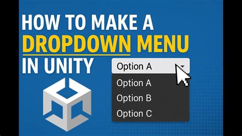 How To Make A Dropdown Menu In Unity Full Tutorial Youtube