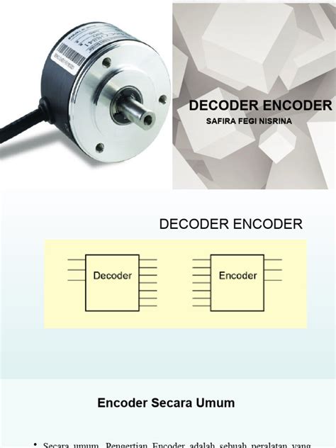 decoder encoder pdf