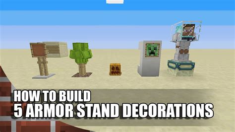 5 More Armor Stand Buildsdecorations In Minecraft Youtube