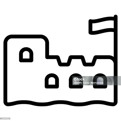 눈 요새 라인 아이콘 세계 눈의 날 개념 흰색 배경에 얼음 성 기호 개요 스타일 모바일 개념 웹 디자인의 눈 아이콘에서 성 벡터 그래픽 개념에 대한 스톡 벡터 아트 및 기타