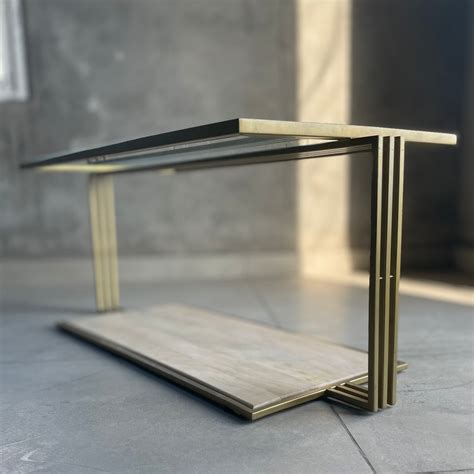 Skew Metal Table Objects In Space