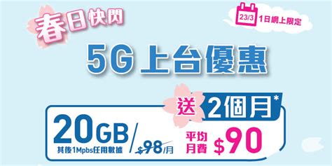 上台着數丨香港寬頻5g計劃一日快閃 月費最平90蚊 點生活 點新聞