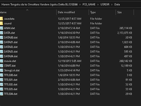 PS3 Dat File Editing Harem Tengoku Da To Omottara Yandere Jigoku