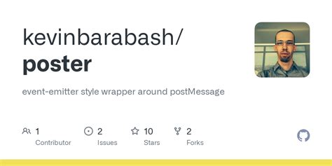 GitHub Kevinbarabash Poster Event Emitter Style Wrapper Around