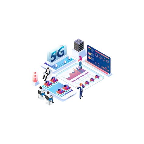 Premium Vector Modern Isometric Internet Speed Technology For The Development Of Communication