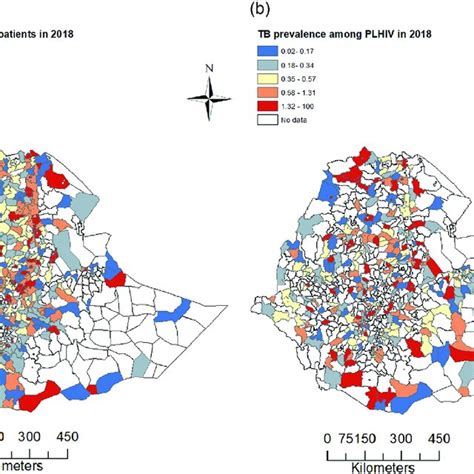 Prevalence Plot Geographical Distribution Of The Prevalence Of Hiv
