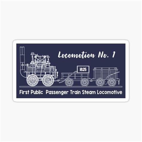 Locomotion No 1 First Public Passenger Steam Train Blueprint Diagram