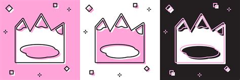 분홍색과 흰색 검은 색 배경에 고립 된 산과 호수 아이콘캐나다 의 풍경을 설정합니다 벡터 0명에 대한 스톡 벡터 아트 및 기타 이미지 Istock