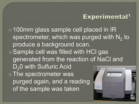 Vibrational Rotational Spectrum Of Hcl And Dcl Pptx Chemistry Science