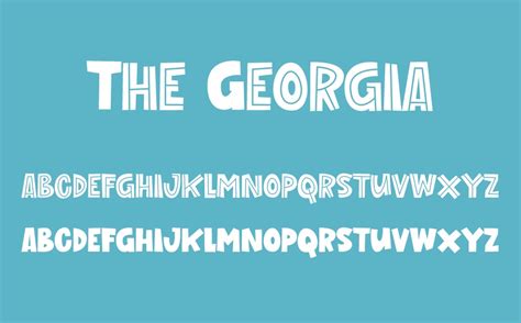 The Georgia Free Font