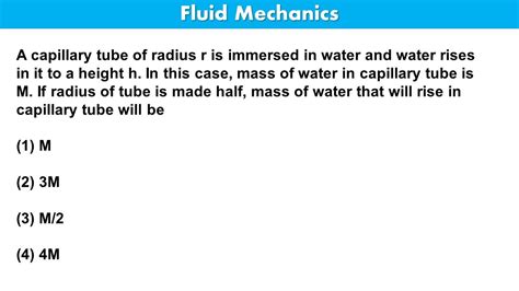 Capillary Tube Of Radius R Is Immersed In A Liquid At Linda France Blog