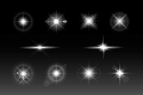 Premium Vector Gradient Light Effect Collection Element