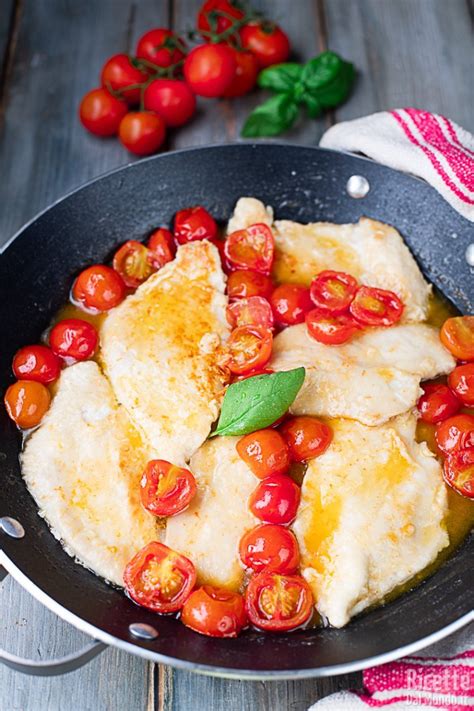 Scaloppine Di Pollo Con Pomodorini La Ricetta Facilissima