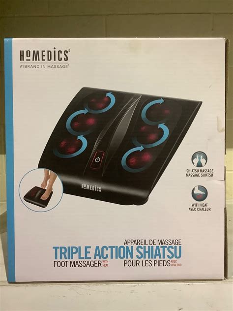 Homedics Triple Action Shiatsu Foot Massager With Heat Able Auctions
