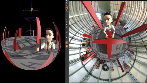 Stereographic Projection Lens Shader Lighting And Rendering
