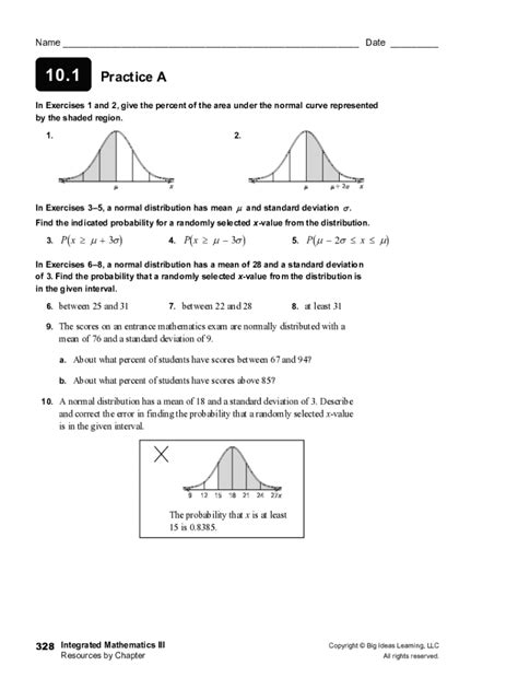 Fillable Online Normal Distributions Worksheet Fax Email Print Pdffiller
