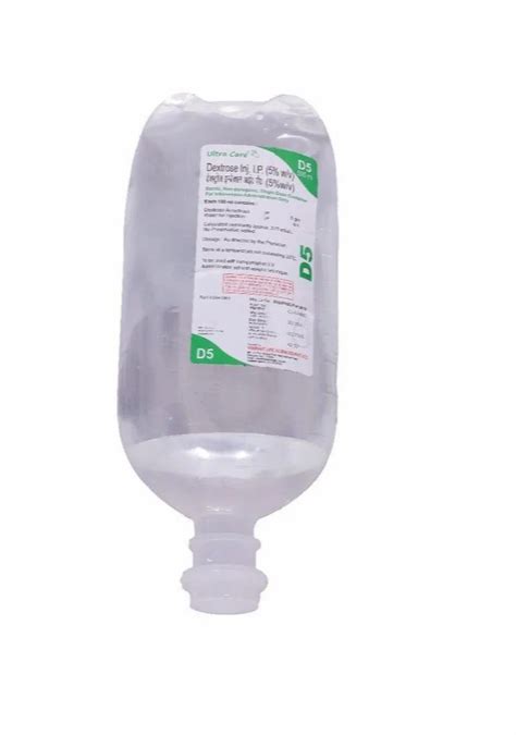 Ultra Care 5 Dextrose D 5 Injection 500 Ml At ₹ 15 Bottle Dextrose Injection In New Delhi