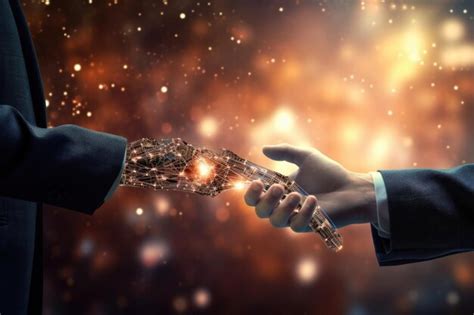Premium Photo Ai Machine Learning Robots Humans Big Data Network