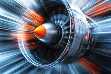 A Mesmerizing Closeup Of A Powerful Airplane Turbine Showcasing Engineering Efficiency And