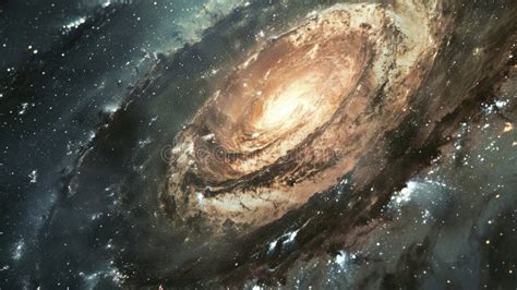 An Awe Inspiring Spiral Galaxy With Intricate Layers Of Stars Dust