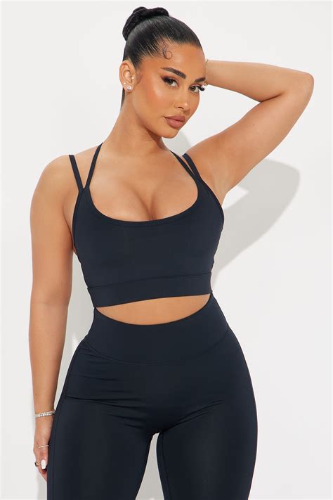 Pirouette Elevate Sports Bra Black Fashion Nova
