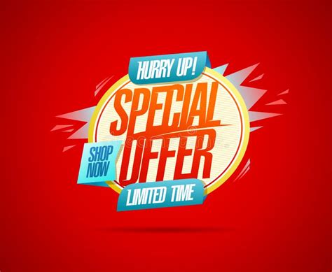 Limited Time Offer Design With Hourglass Stock Vector Illustration