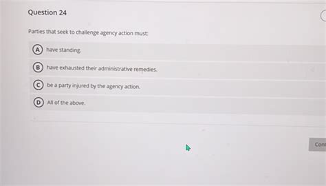 Question 24 Parties That Seek To Challenge StudyX