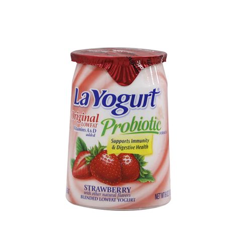 Yogurt Probiótico La Yogurt Original Sabor Fresa 6 Oz