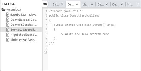 Solved Java Programming Create A Class Named Baseballgame Chegg