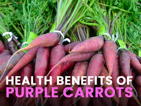 Purple Carrots Health Benefits Uses And Recipe