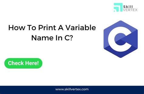How To Print A Variable Name In C