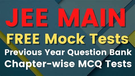 JEE Main Free Mock Tests Practice Online MyCBSEguide