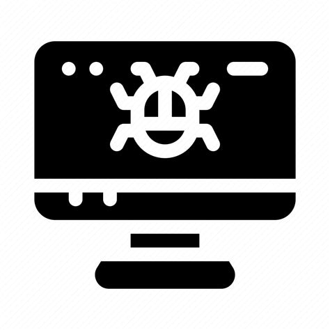 Virus Alert Warning Monitor Computer Icon Download On Iconfinder