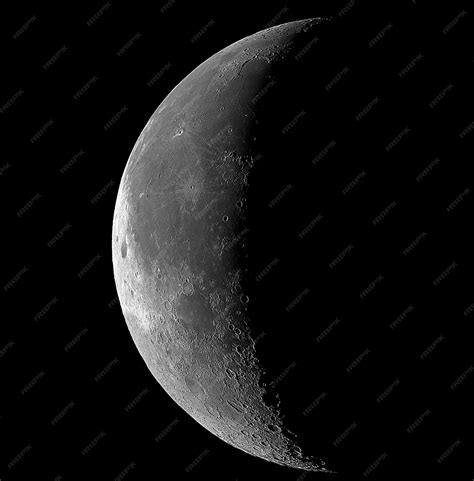 블랙 스크린 달 이미지 4k 프리미엄 사진