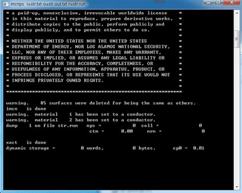 Help With Error Please Dump 1 On File On MCNP