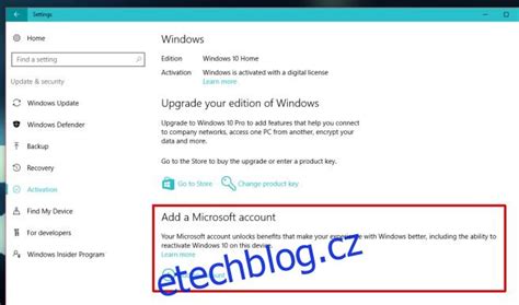 Jak Propojit Licenci Windows 10 S účtem Microsoft