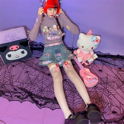 Lolita Denim Mini Pleated Skirt