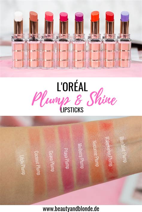 L Oréal Color Riche Plump Shine Lipsticks Lippenstifte Lippenstift Drogerie lippenstift