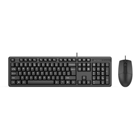 A4tech Kk 3330s Wired Keyboard Mouse Set Multimedia Fn Keyboard