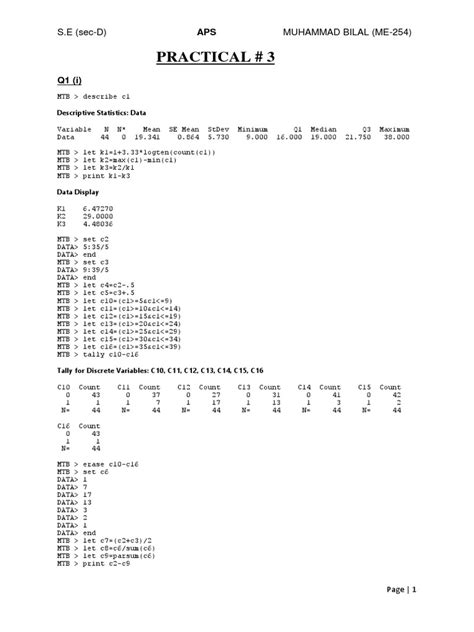 minitab manual 04 pdf descriptive statistics data analysis