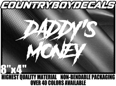 Daddys Money 8 Vinyl Decal Diesel Truck Jdm Car Turbo Boost Stance