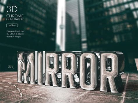 3d Chrome Generator Actions And Presets Including Chrome And 3d Text